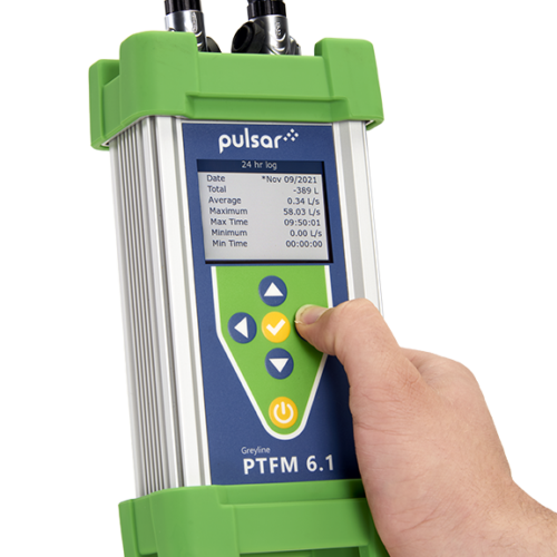 PTFM 6.1 - Portabel löptids flödesmätare - beröringsfri flödesmätning ...